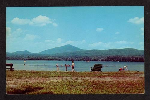 ME View Beach Mt Blue State Park WELD MAINE Postcard | United States ...