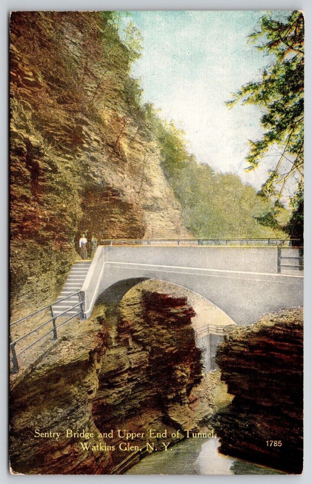 Sentry Bridge Upper End Tunnel Watkins Glen New York Bridge Mountains ...