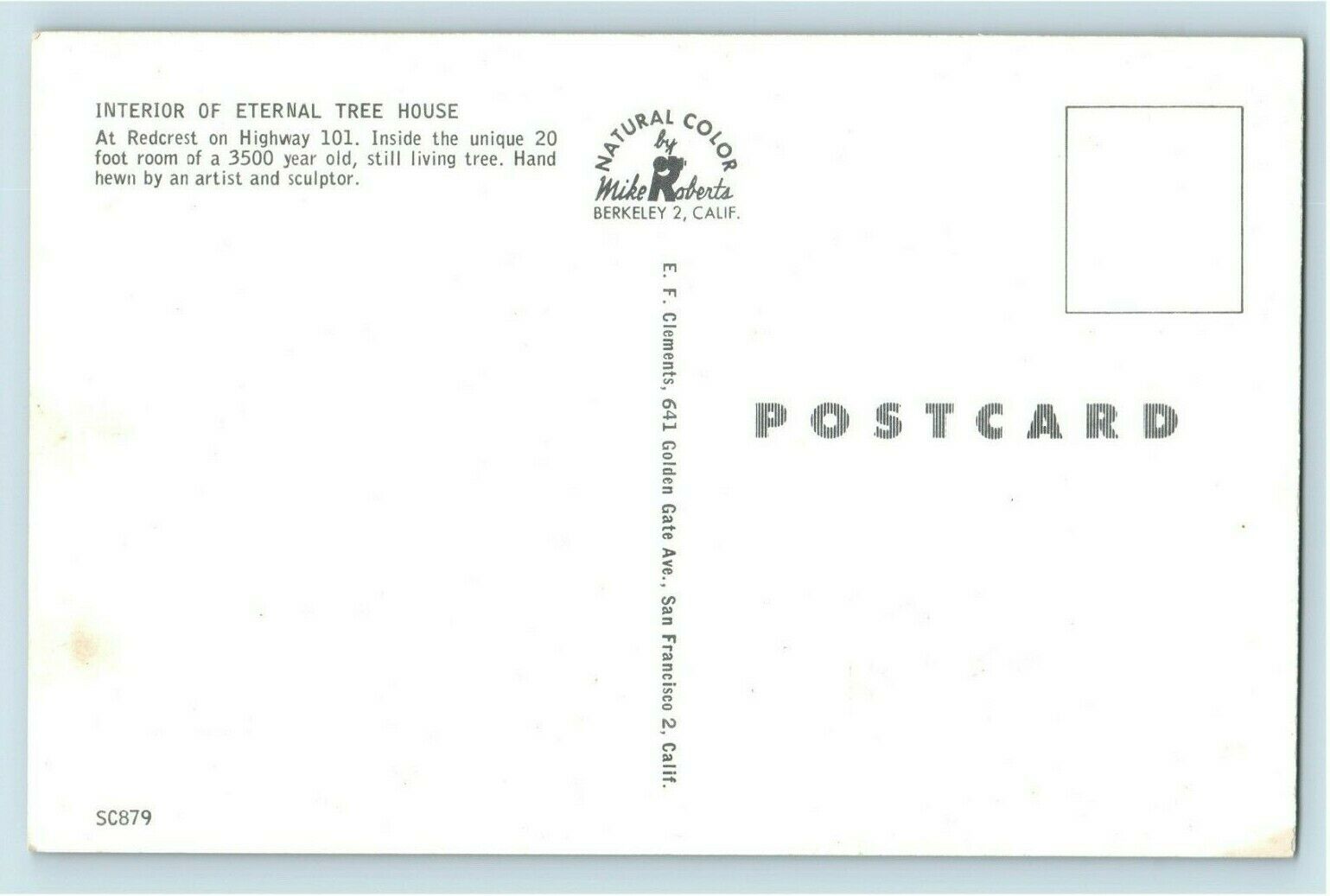 Vintage Eternal Tree House Hwy. 101 Redcrest, CA Postcard P169 | United ...