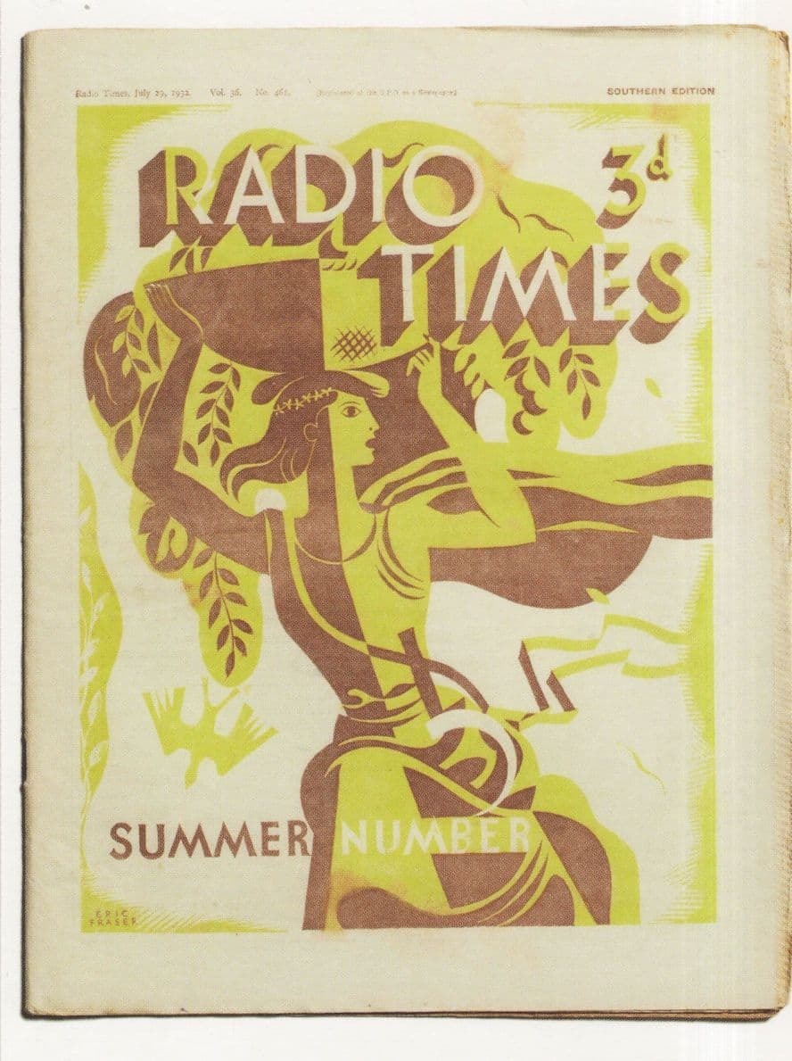 Radio Times Summer 1932 Issue Number 8 BBC Magazine Postcard | Topics ...