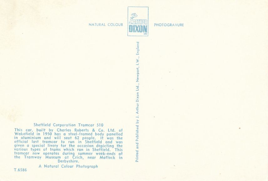 Sheffield Corp Tramcar 510 - Crich Tramway Museum, England, United ...