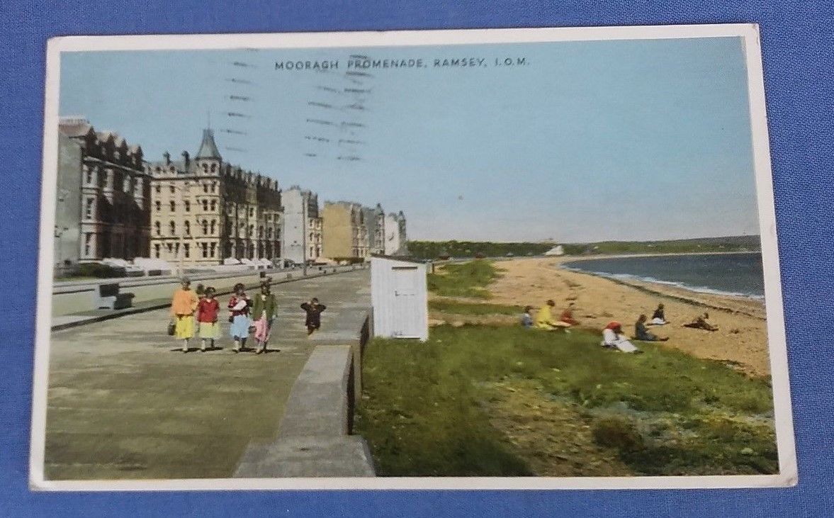 Vintage Postcard Mooragh Promenade Ramsey The Isle Of Man A1C | Europe ...