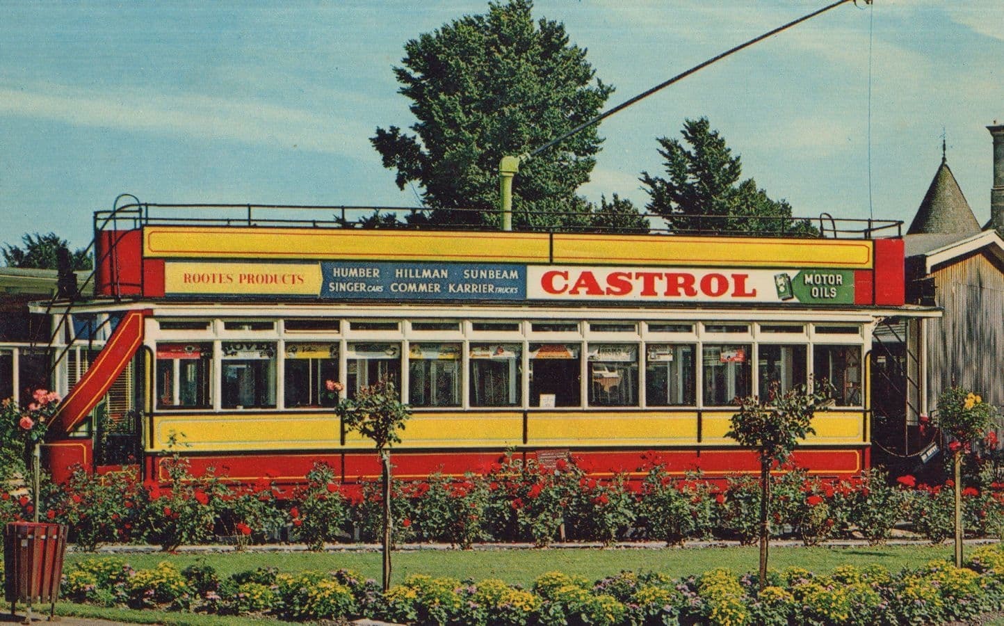 1960s Castrol Motor Oil Old Bus Advertising Campaign Postcard | Topics ...