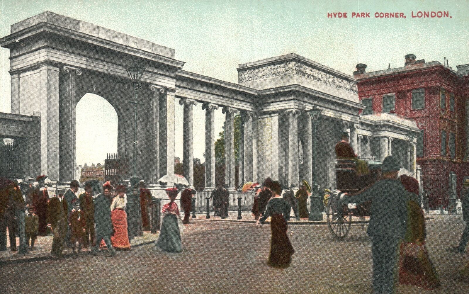 Vintage Postcard 1910's Hyde Park Corner Subway Station London England ...