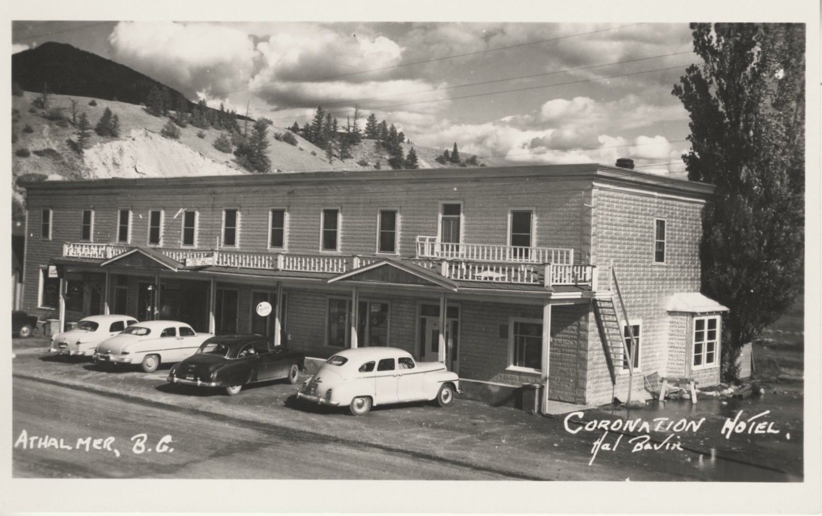 Coronation Hotel - Athalmer BC Invermere Windermere Bavir Postcard RPPC ...