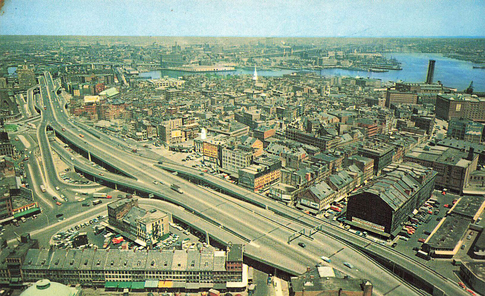 Boston MA "The New Boston Arterial Highway" Aerial View, Postcard ...