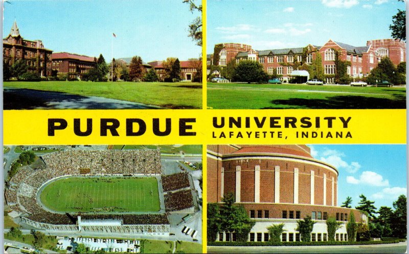 1950s Purdue University Multiview Ross-Ade Stadium Lafayette IN ...