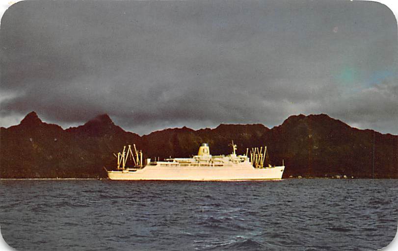 SS Mariposa Sunset At Raratonga Matson Lines Ship | Topics - Other ...