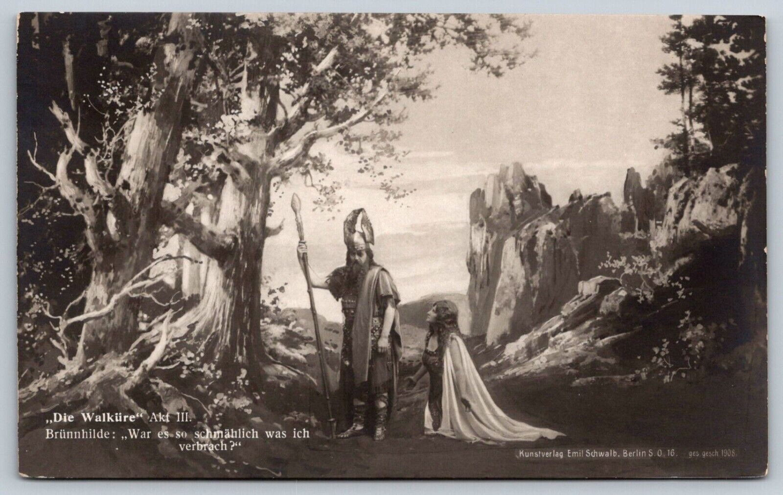 Opera DIE Walkure "The Valkyrie" Wagner Epic Drama Theater Rppc ...