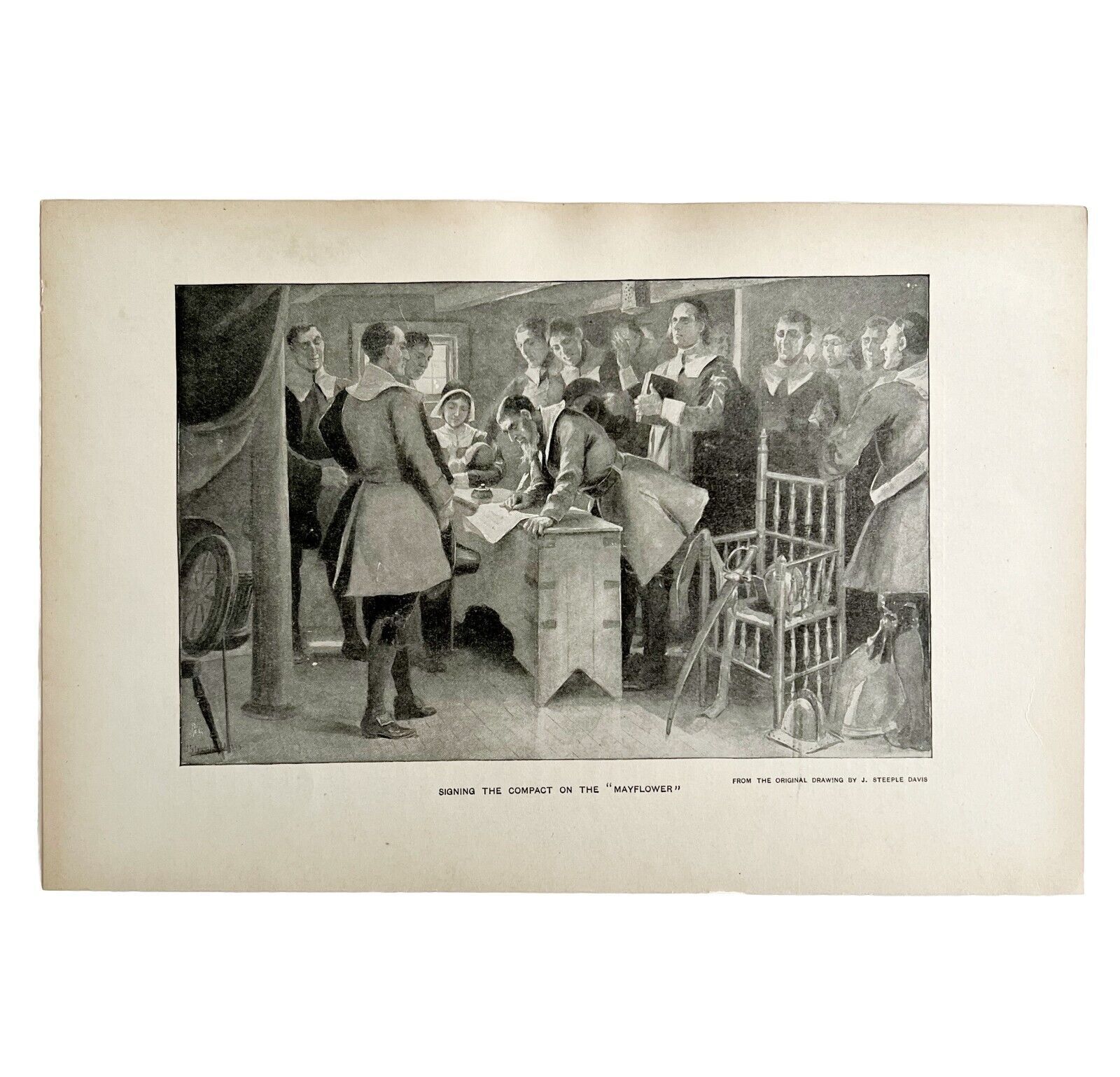 Singing The Compact Mayflower 1899 Victorian American History Ephemera ...