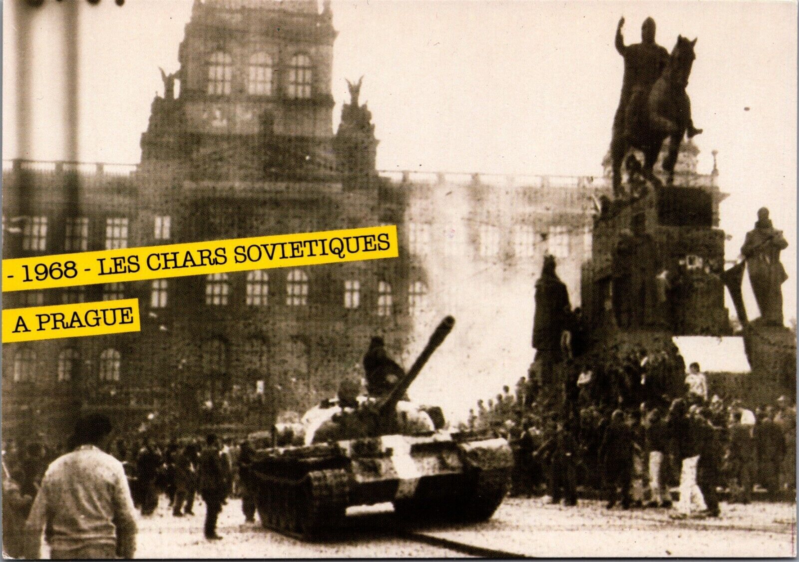 Czech Republic Praha 1968 Les Chars Sovietiques Prague Vintage RPPC ...