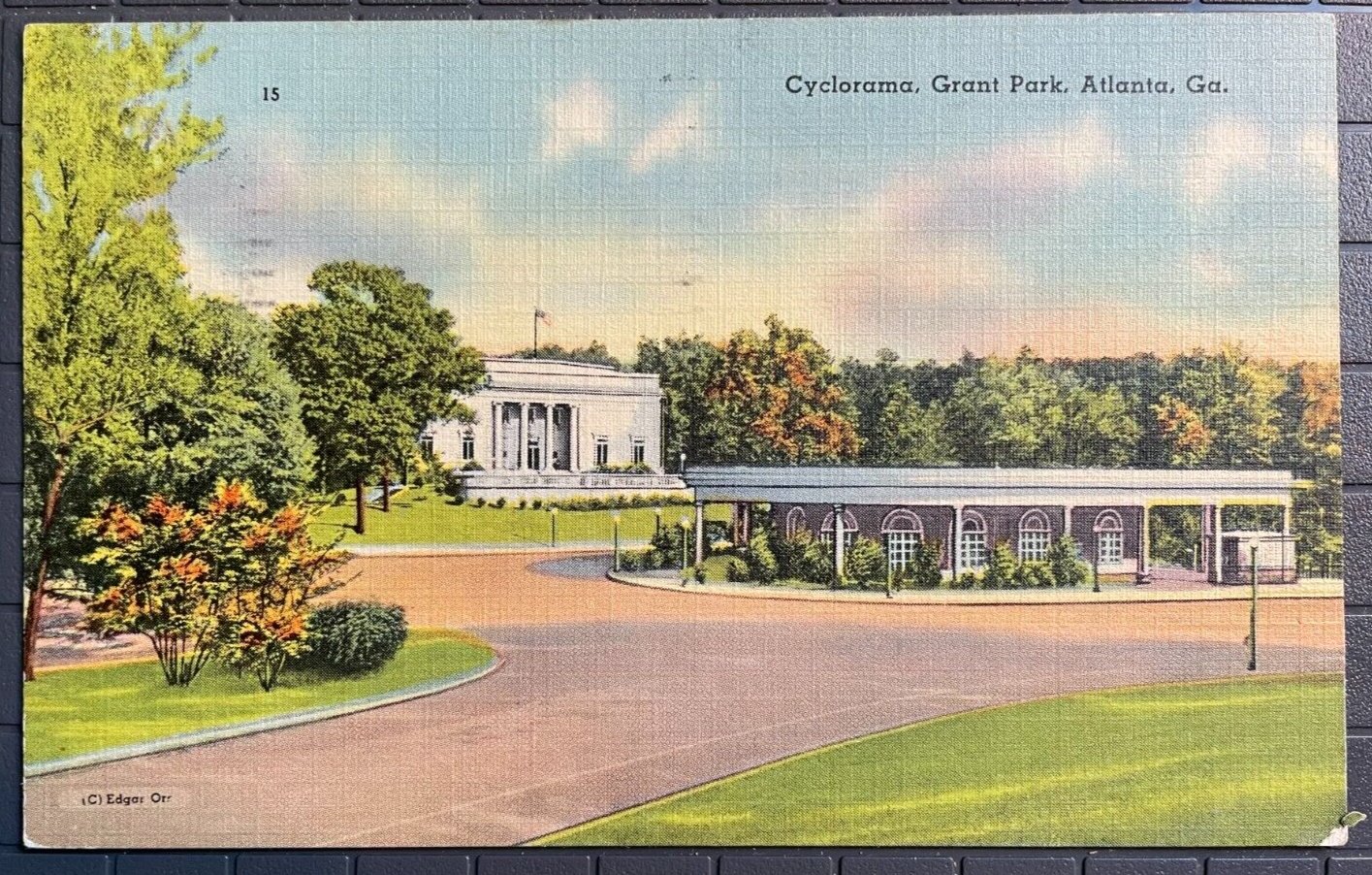 Vintage Postcard 1940 Civil War Cyclorama Grant Park Atlanta Georgia ...