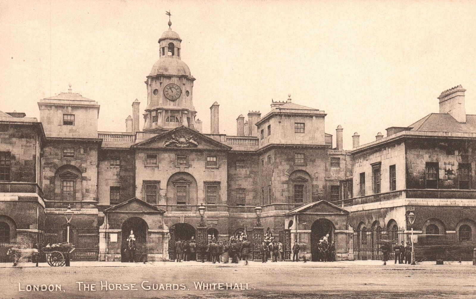 Vintage Postcard Horse Guards Whitehall British Army Headquarters ...