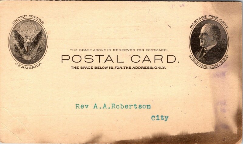 Postcard 1904 Adams Express Company Rockwell, Iowa Central Railroad ...