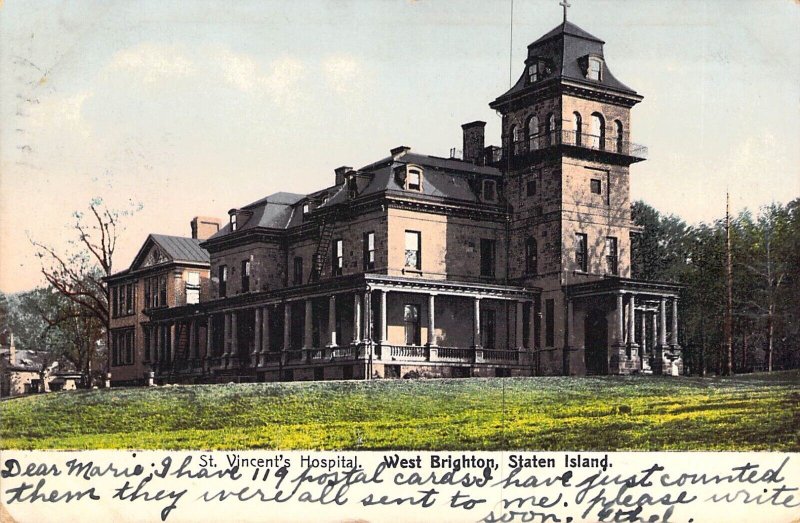 c.'06, St Vincent's Hospital, West Brighton, Staten Island,NY,MSG, Old ...