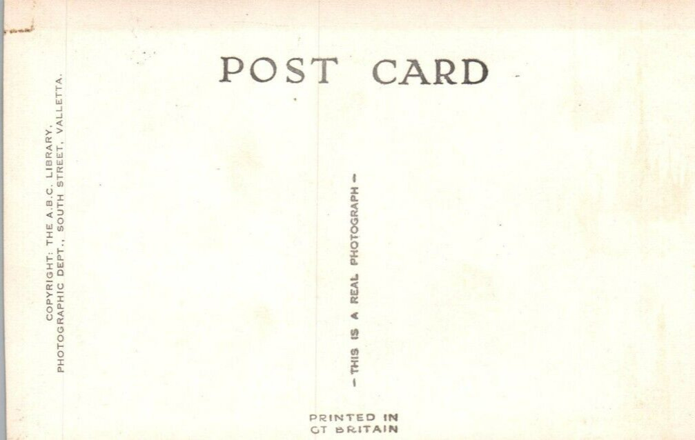 RPPC Photo British Royal Navy HMS Forth in Msida Creek Manoel Island ...