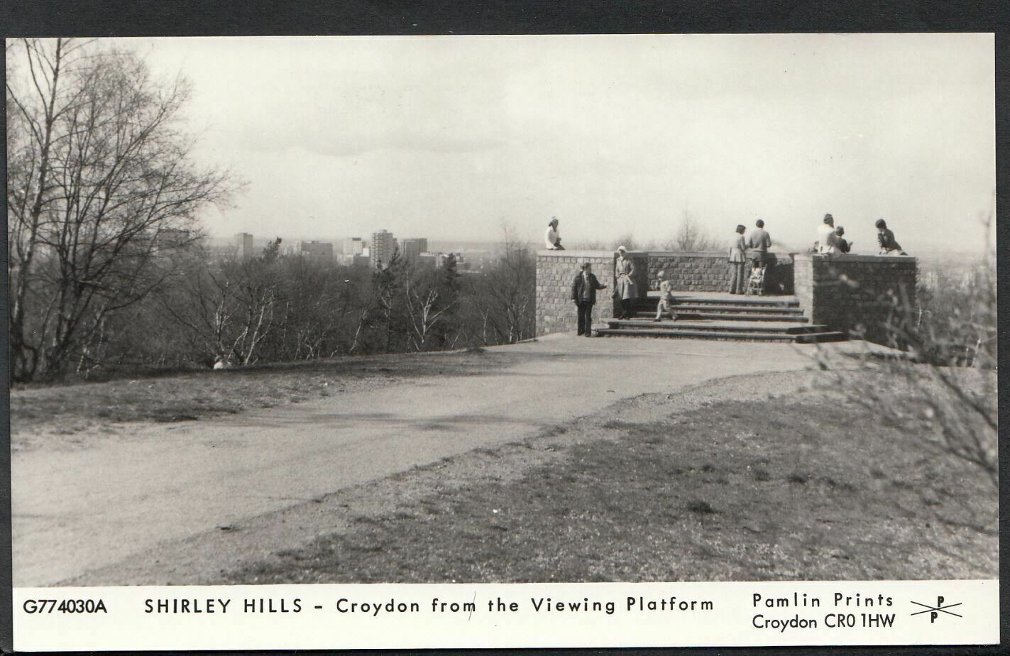 Surrey Postcard - Shirley Hills - Croydon Viewing Platform - Pamlin ...