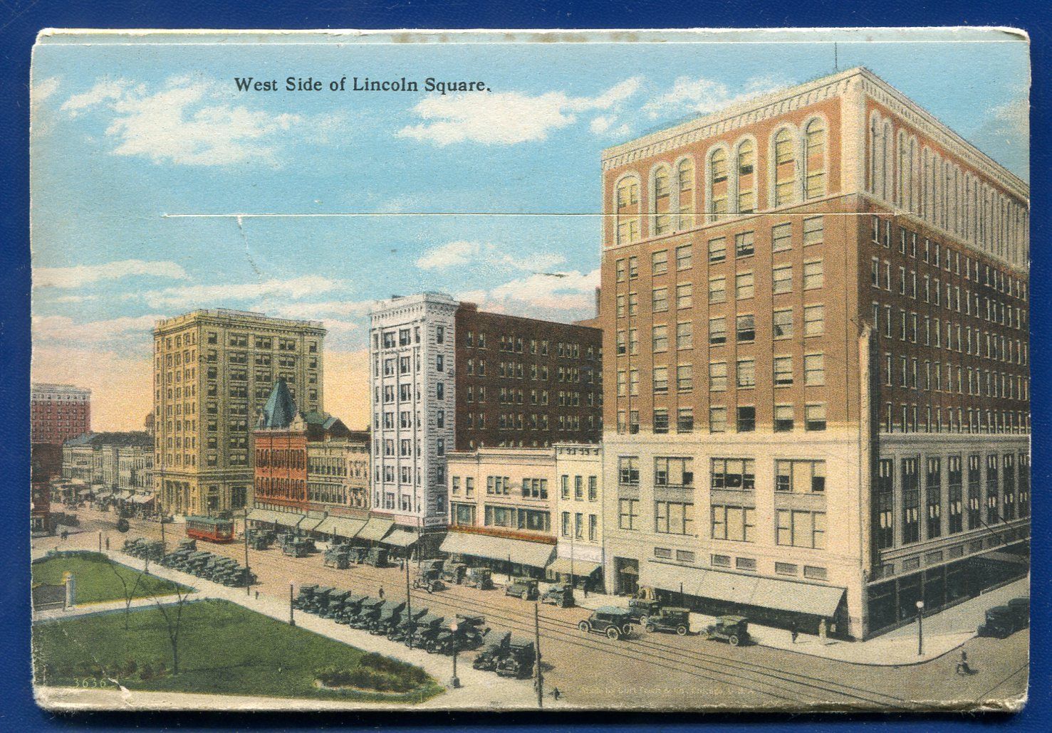 Springfield Illinois il Lincoln Square Sangamo Club Postcard Folder ...