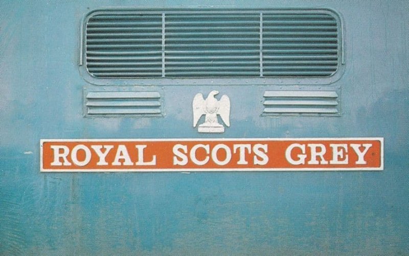 Royal Scots Grey British Rail Train Nameplate Rare Postcard | Topics ...