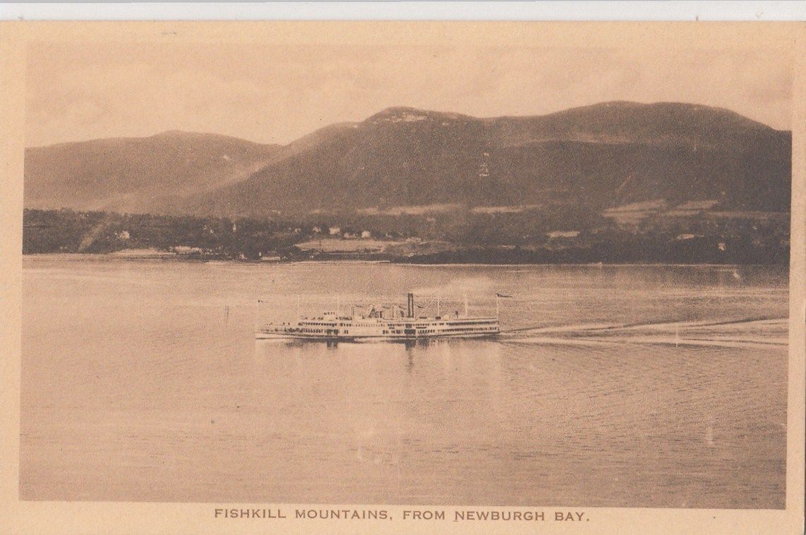 B77670 fishkill mountains from newburgh bay ship b canada scan front ...