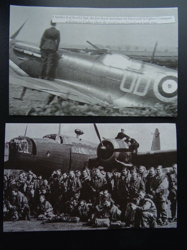 WW2 ALLIED FORCES RAF Lot 4 - AFTER BERLIN RAID Interesting x 10 REPRO ...