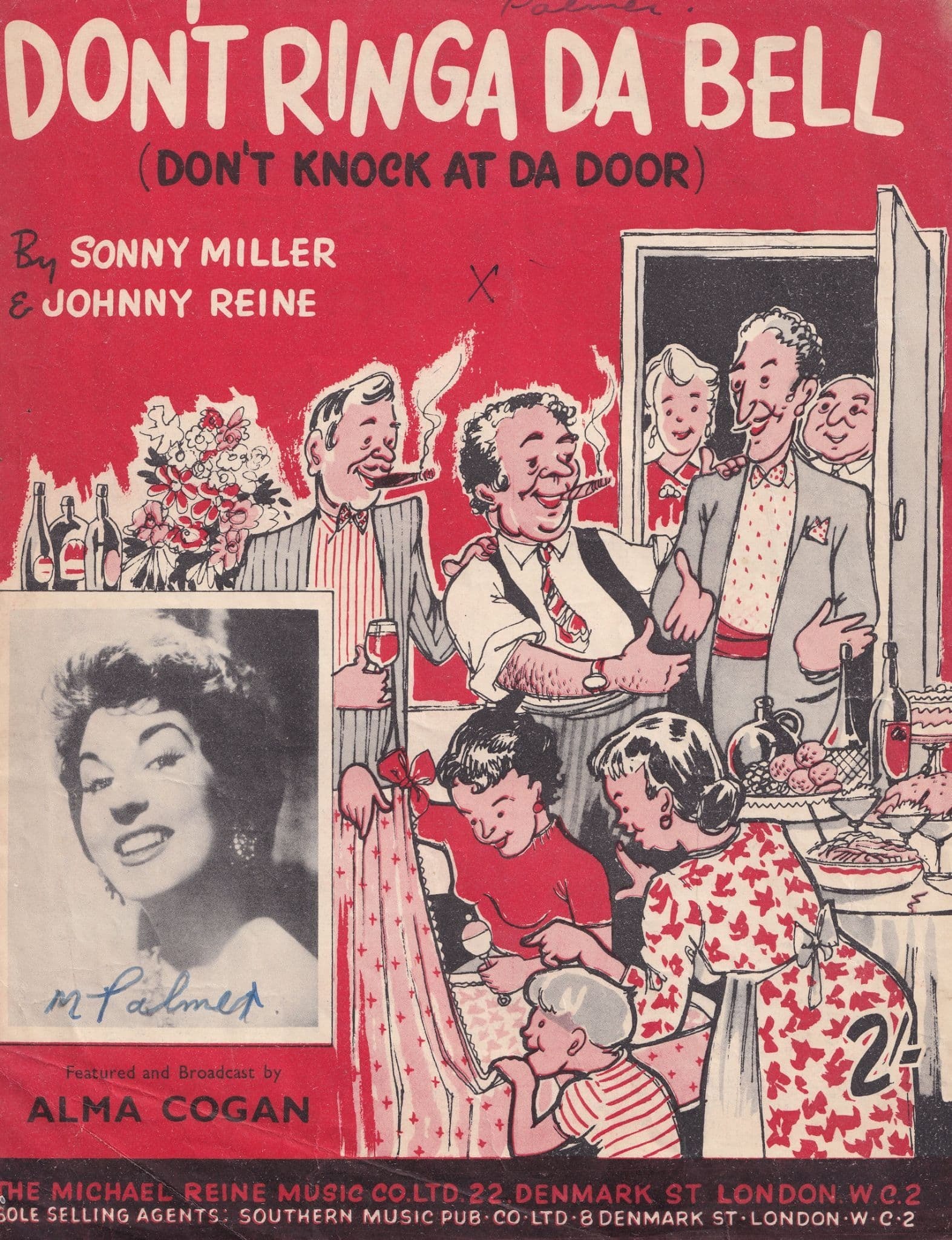 Dont Ringa Da Bell Alma Cogan 1950s Sheet Music | Ephemera - Scores ...