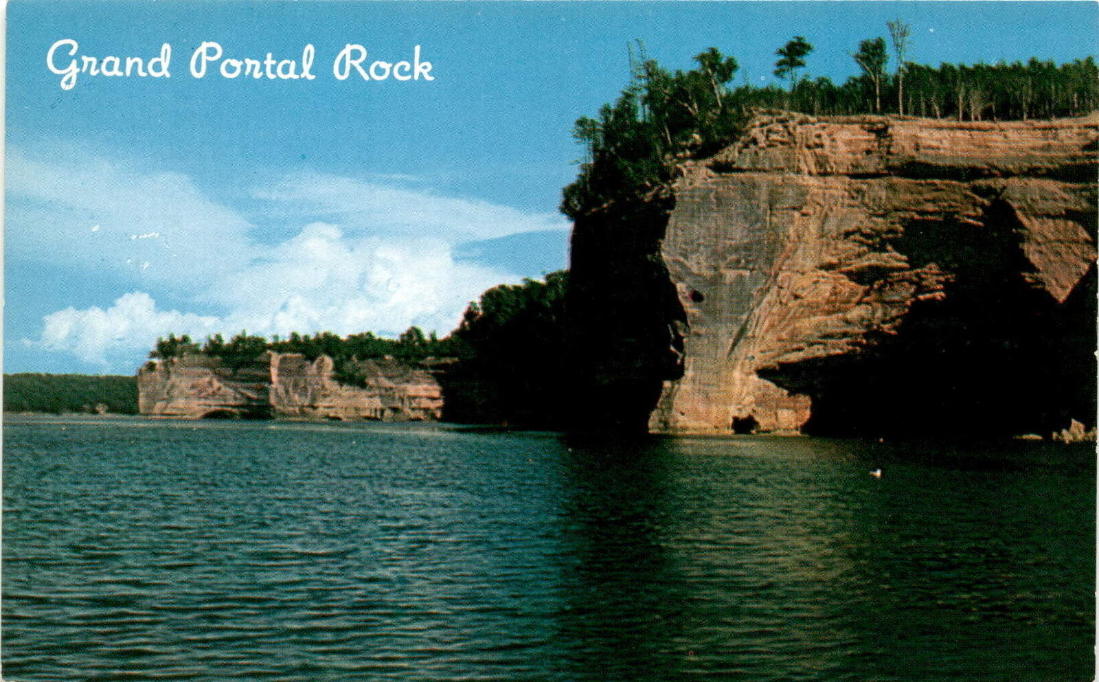 Grand Portal Rock, Pictured Rocks, Lake Superior, Munising, Michigan ...
