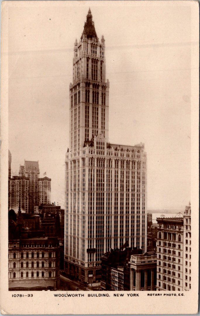 New York City The Woolworth Building Real Photo | United States - New ...