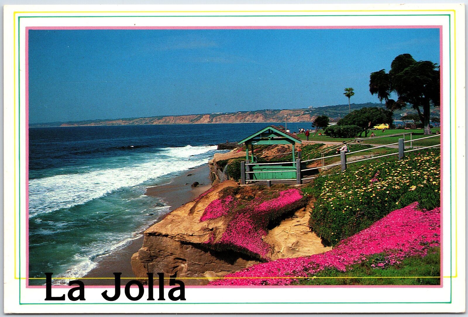 Vintage Continental Size Postcard Spring Colors Scripps Park LA Jolla ...