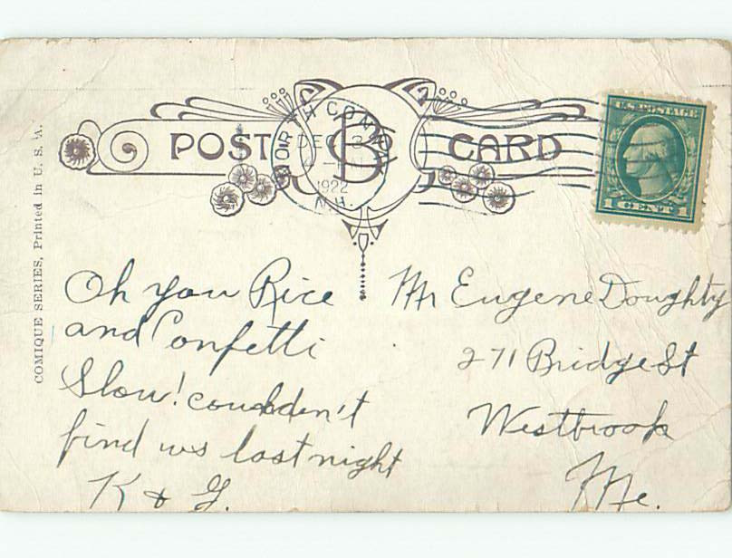 Bamforth christmas LOTS OF HUMANIZED CATS AND DOGS AT PARTY k8249 ...