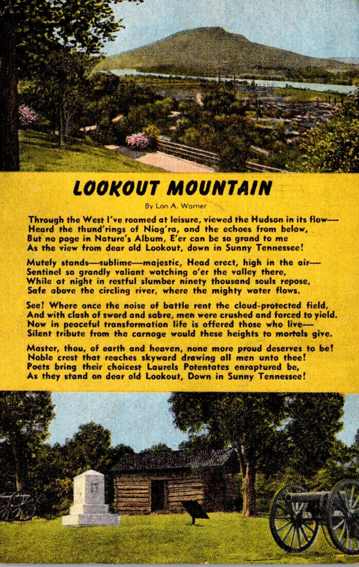 Tennessee Chattanooga Lookout Mountain Yellow Poem By Lon A Warner ...