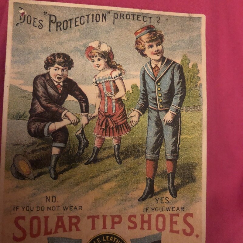 VTG Solar Tip Shoes John Mundell And Co Philadelphia PA Victorian Ad ...