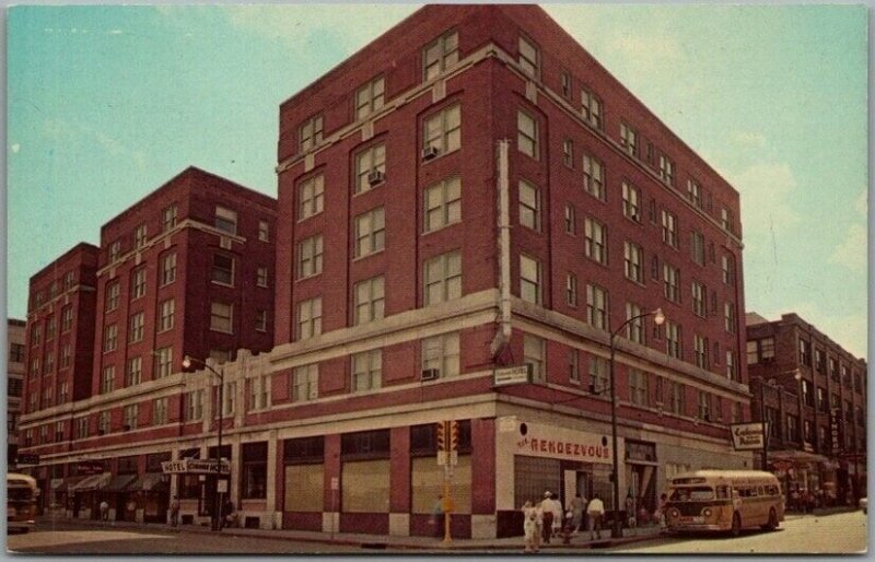 Springfield, Missouri Postcard COLONIAL HOTEL Downtown Street Scene ...