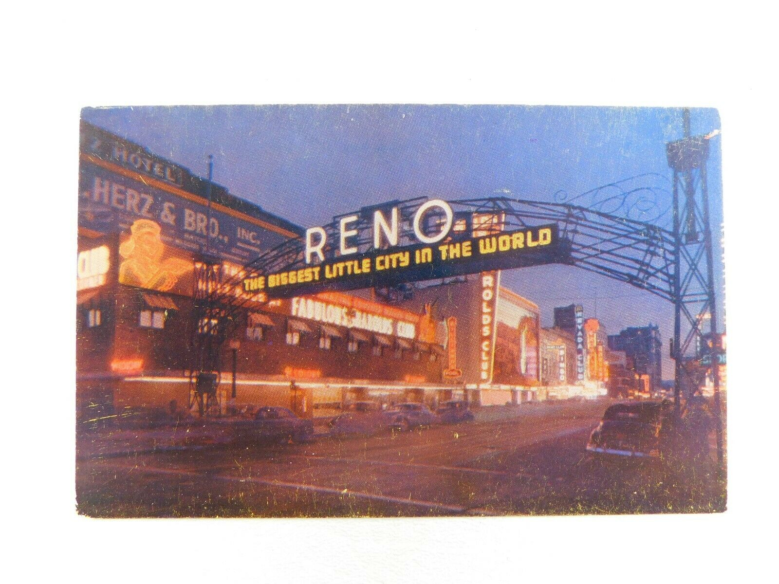 Reno Biggest Little City In The World Arch Classic Cars Chrome Vintage ...