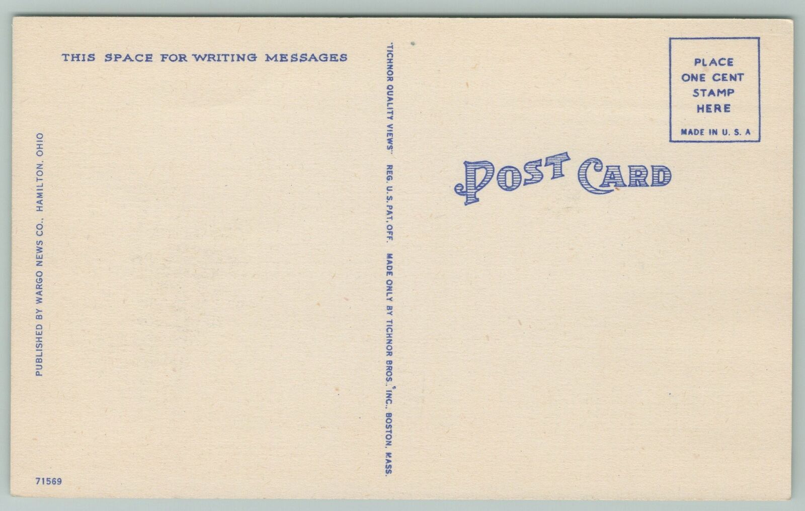 Hamilton Ohio~Municipal Building Entrance~1940s Linen Postcard | United ...
