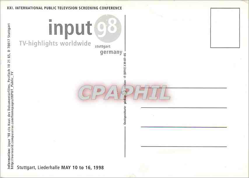 Postcard Modern International Public Television Screening Conference ...