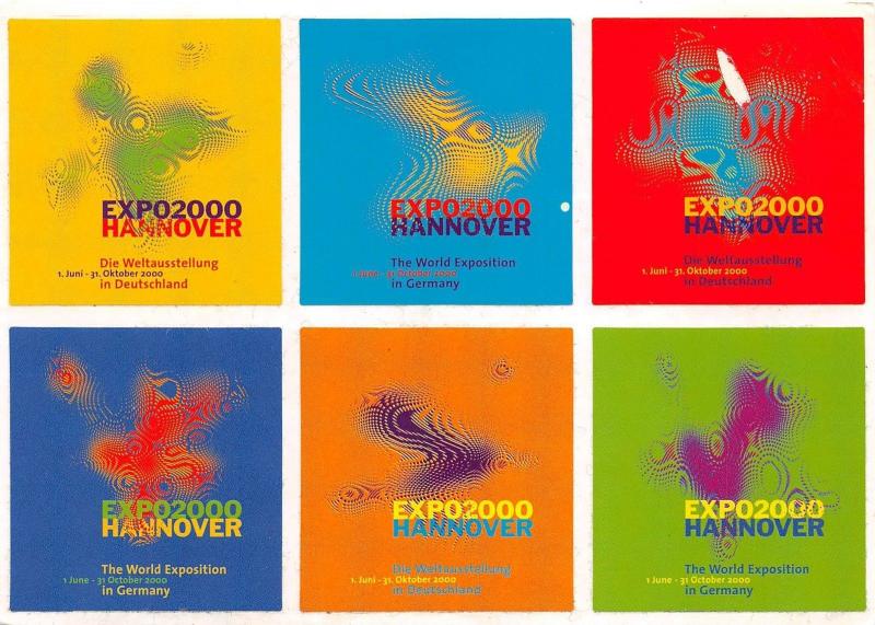 BG10550 expo 2000 the world exposition sticker hannover germany ...