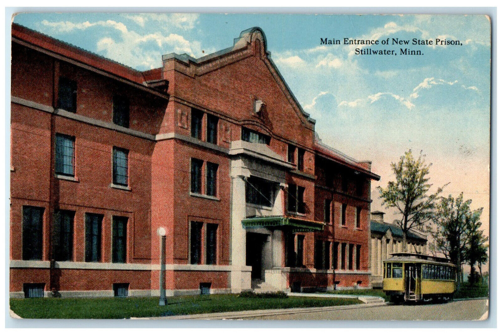 c1910 Main Entrance of New State Prison Stillwater Minnesota MN ...