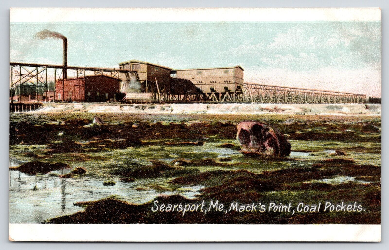 Searsport Maine~Mack's Point Coal Pockets~Mine on Waterfront~c1910 ...