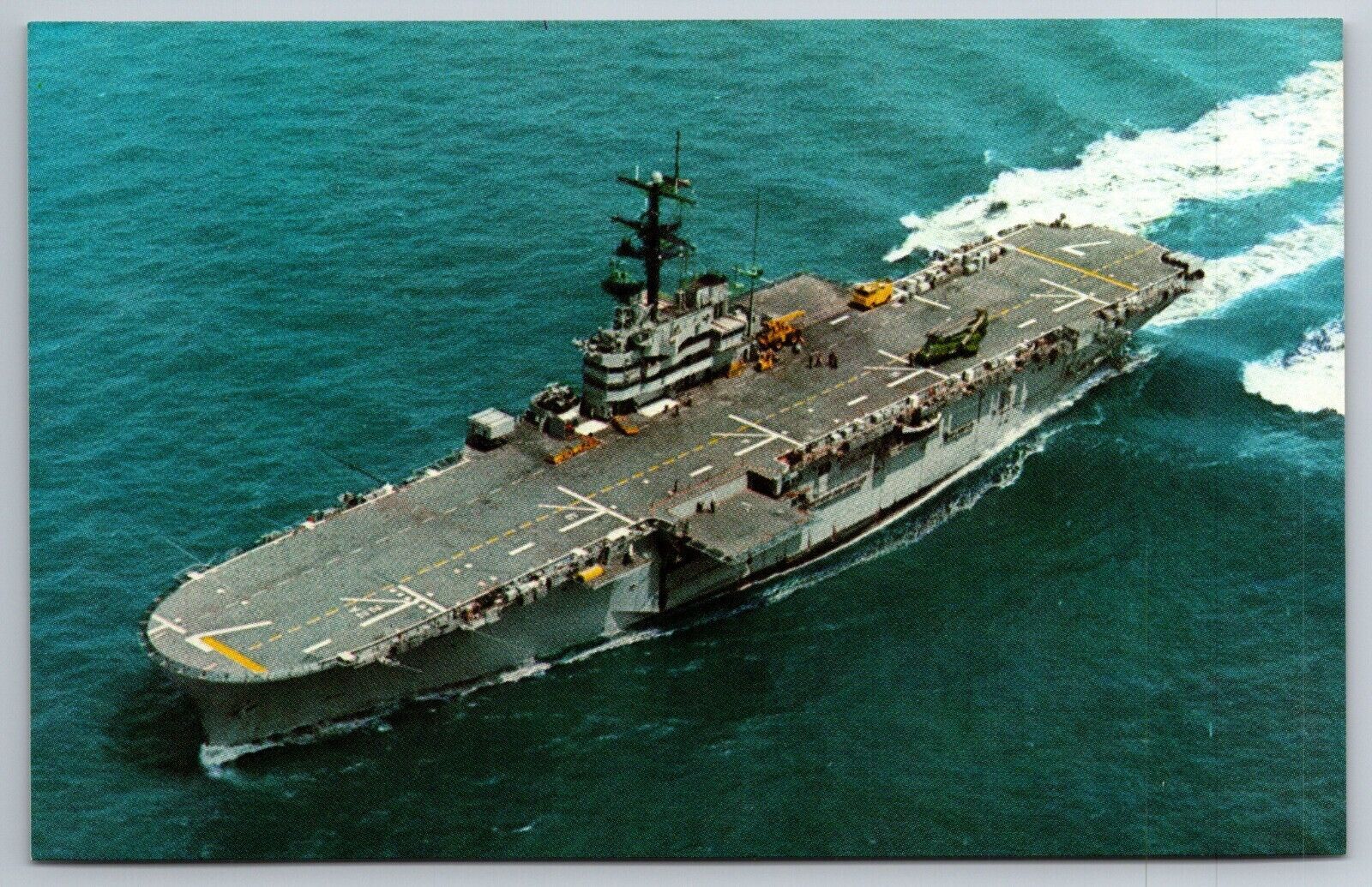 U.S.S. Guadalcanal LPH 7 Navy Amphibious Assault Ship Photo Postcard ...