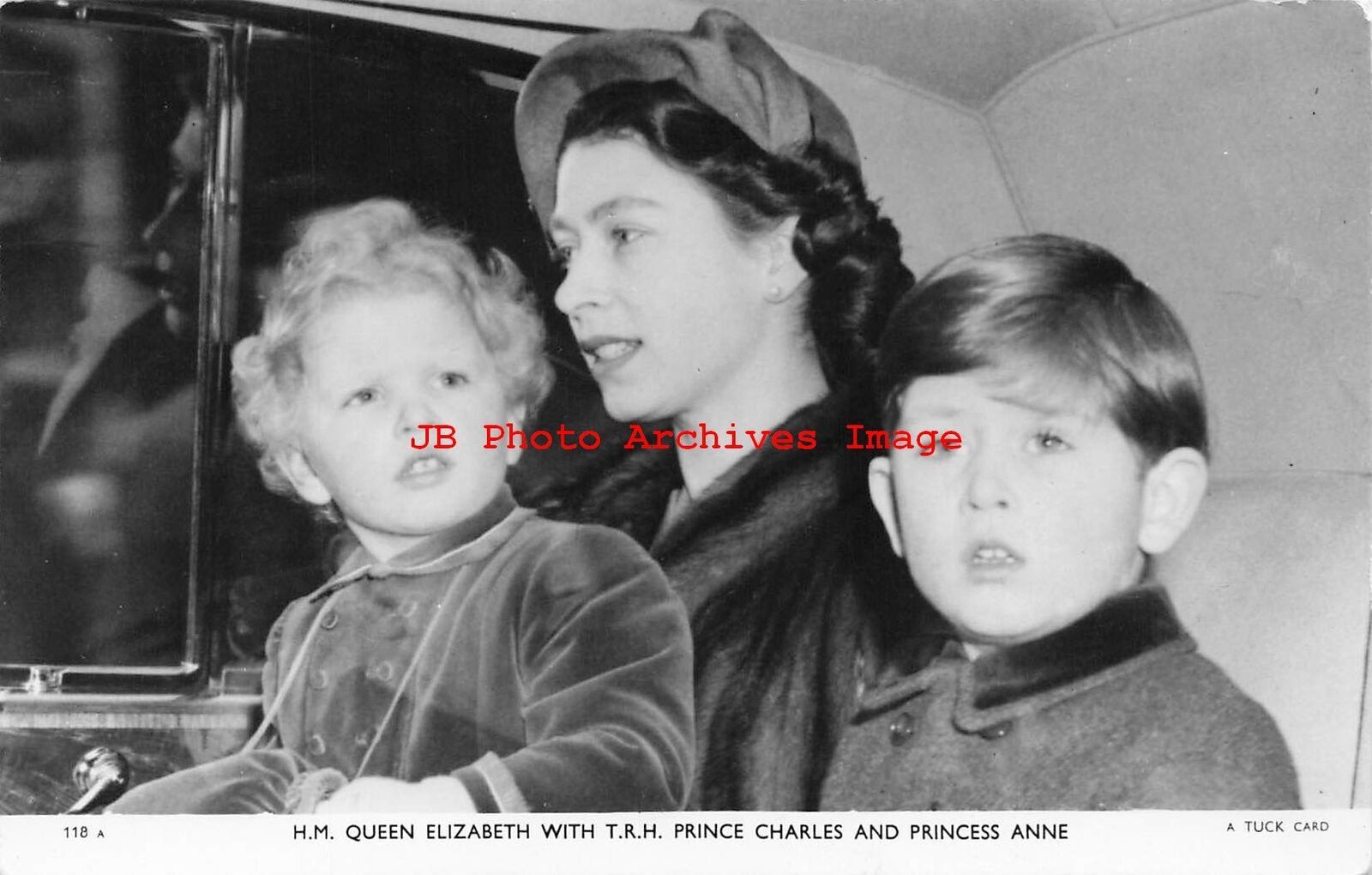 English Royalty, Queen Elizabeth with Prince Charles & Princess Anne ...