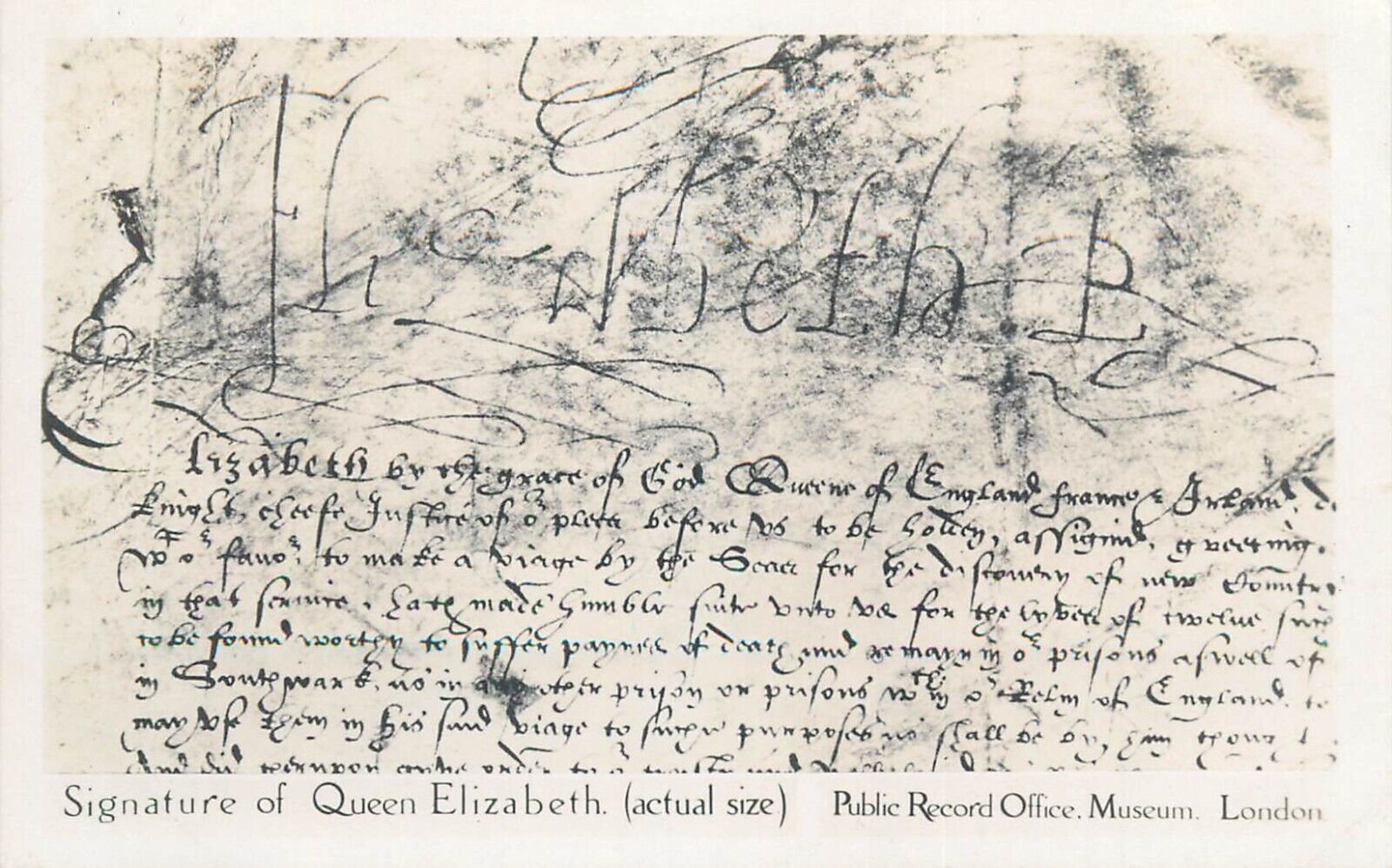 Lot of 5 postcards British historical figures & royalty signatures ...