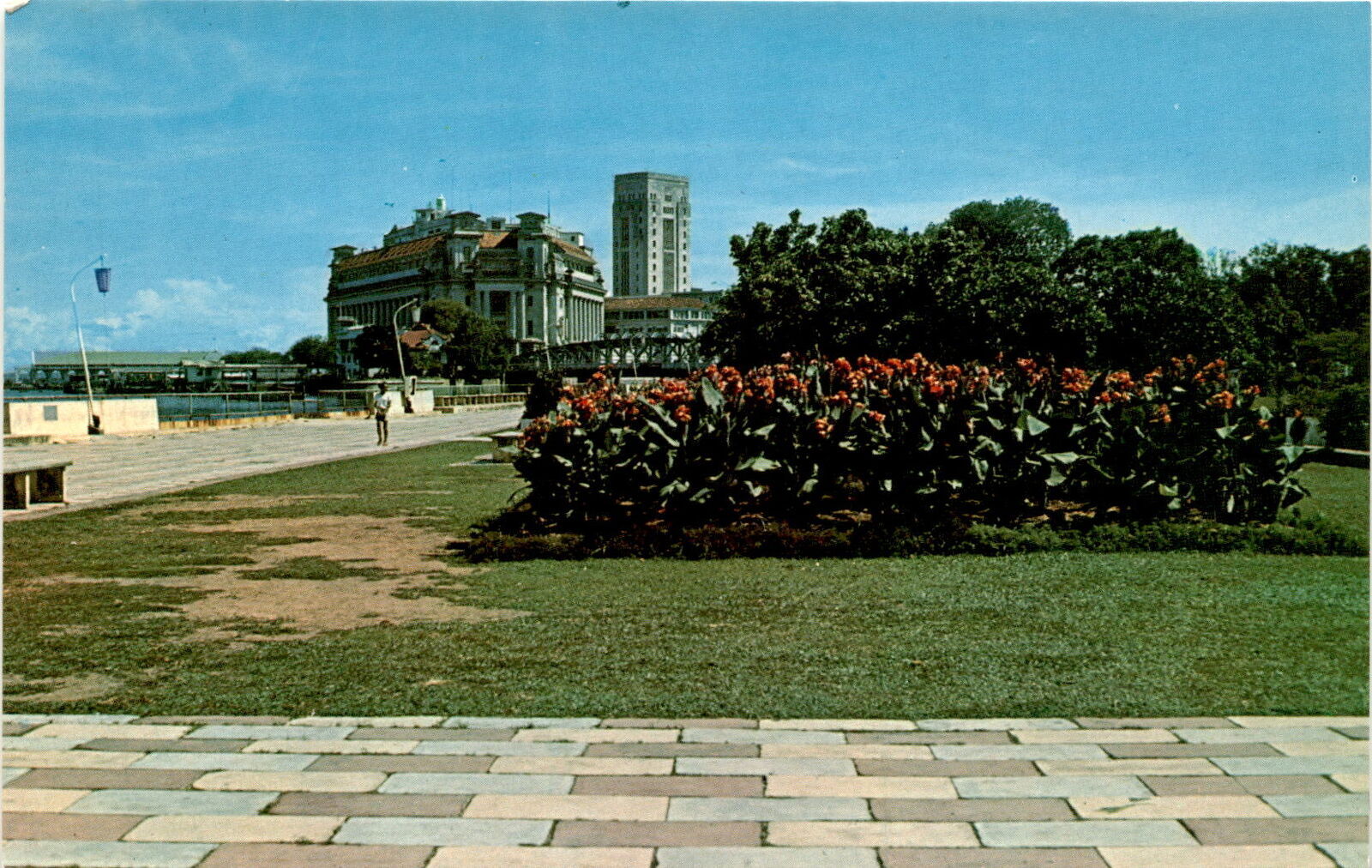 Queen Elizabeth Walk, Singapore, coronation, city skyline, Singapore Ri ...