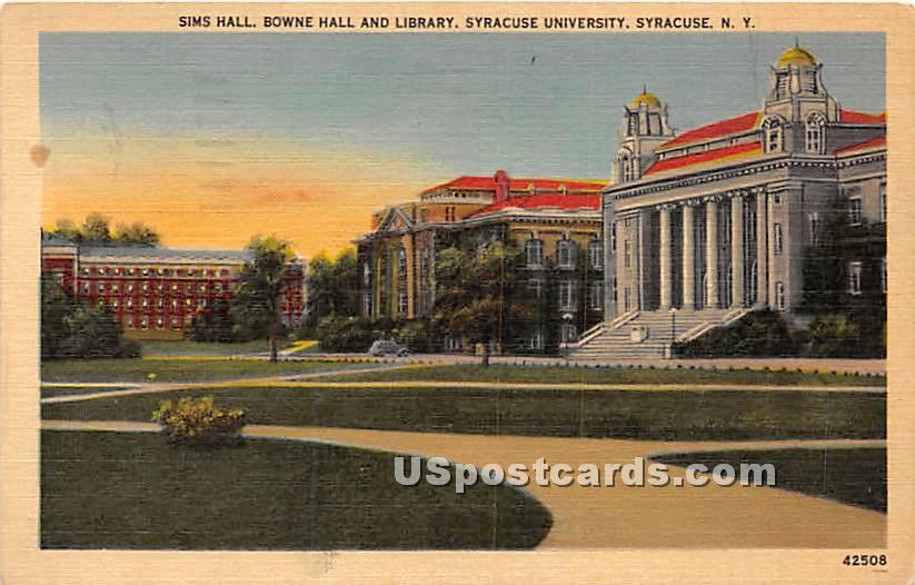 Sims Hall, Bowne Hall & Library, Syracuse University - New York NY ...