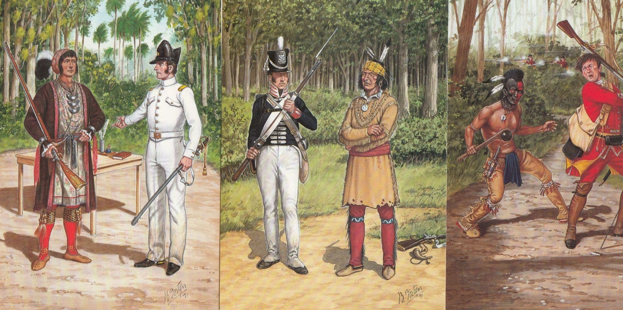 Dragoons 4th 2nd Regiment of US Infantry American Indian War 3x Uniform ...