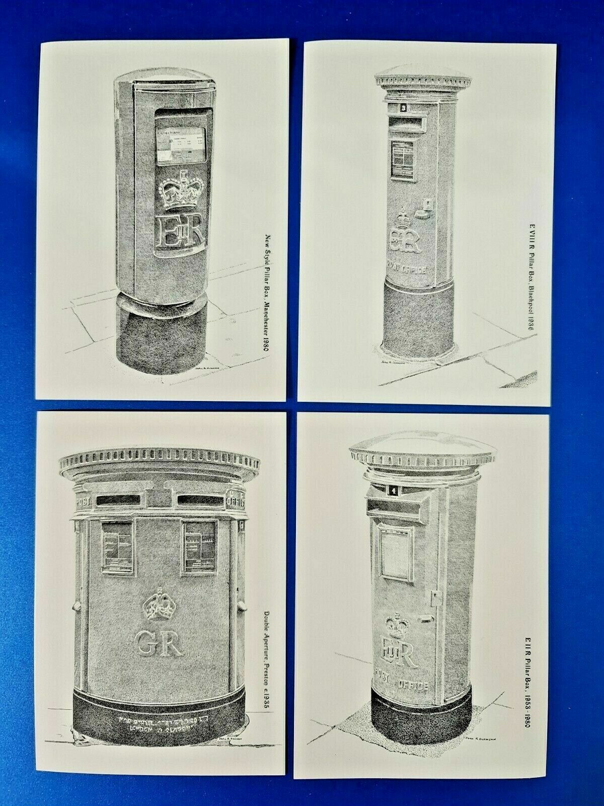 Set of 4 NEW Vintage Pillar Box Postcards NWPB Series 5 (a-d) First ...