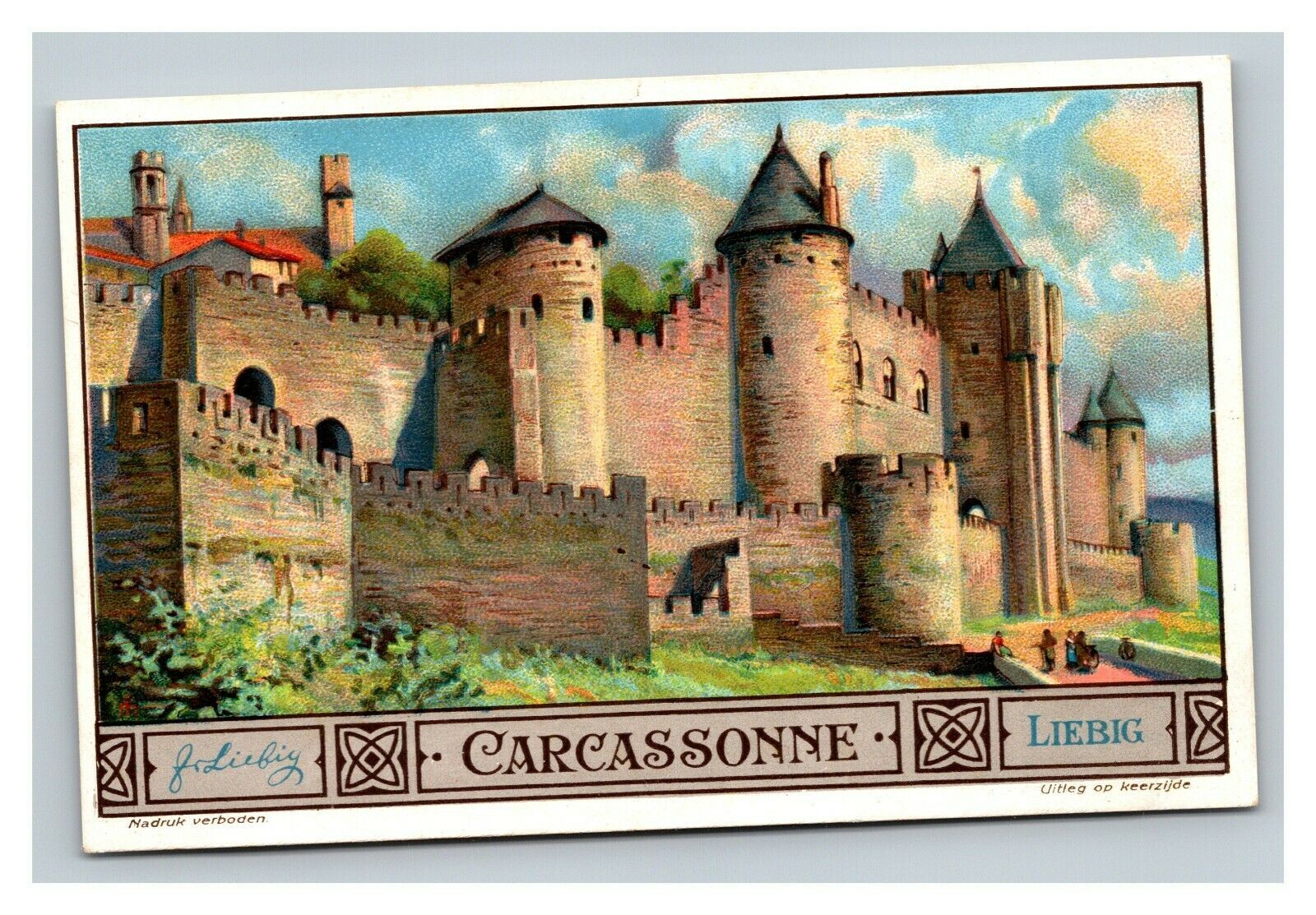 Vintage Liebig Dutch Trade Card - Complete Set of 6 - Cities in Europe ...
