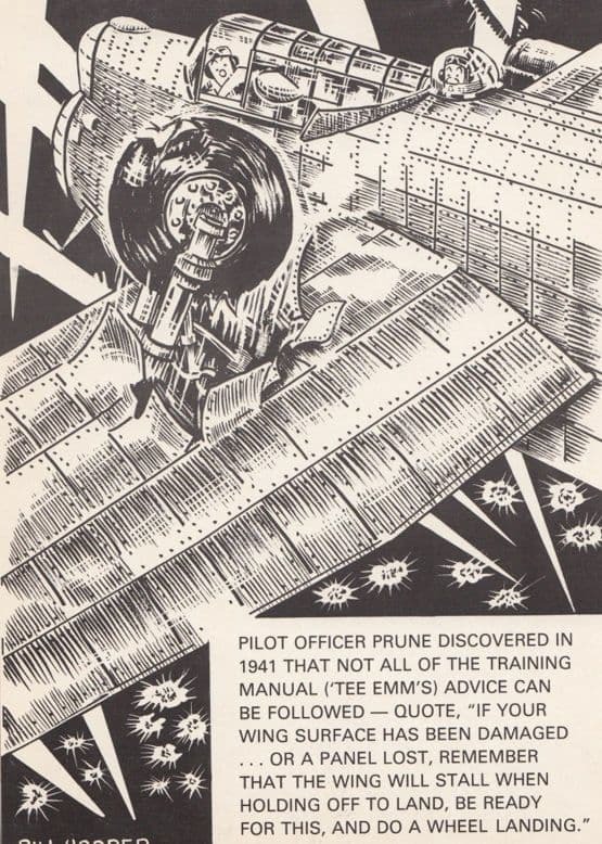 RAF Wheel Landing Training Manual Mission Goes Wrong WW2 Military Comic ...