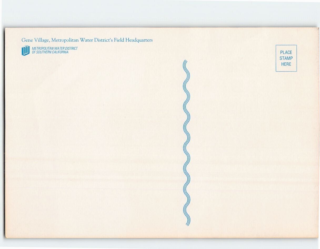 Postcard Gene Village, Metropolitan Water District's Field Headquarters ...