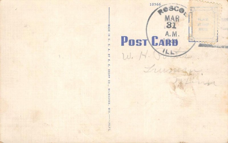 Ray Walters Comic Bar Saloon Drinking Beer 1944 Roscoe, IL Vintage ...